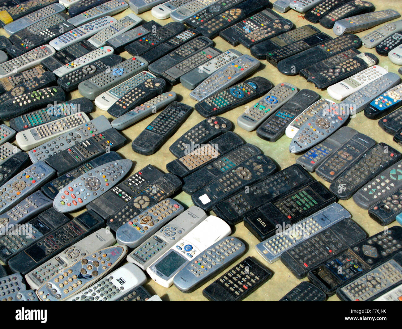 Second hand remote control market. Zagora.Morocco Stock Photo - Alamy
