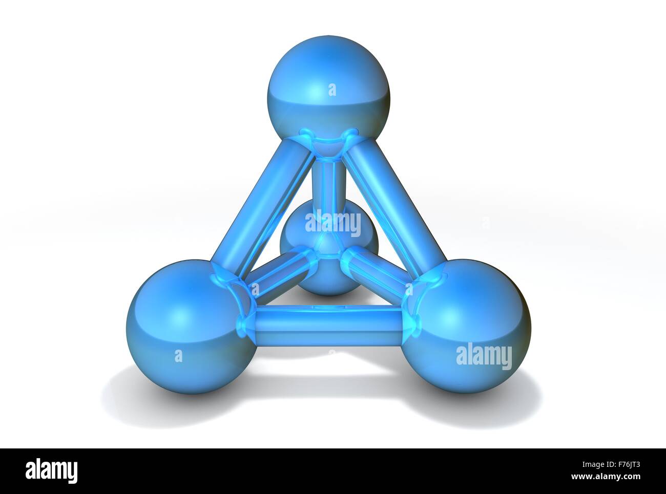 Molecule Structure Blue Stock Photo - Alamy
