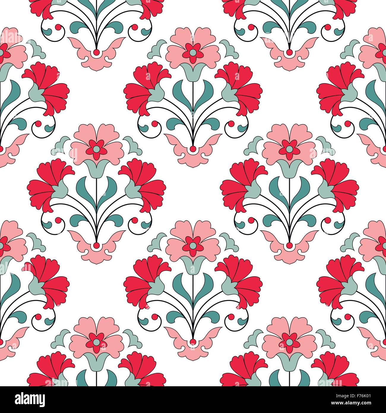 Seamless floral pattern Stock Vector Image & Art - Alamy