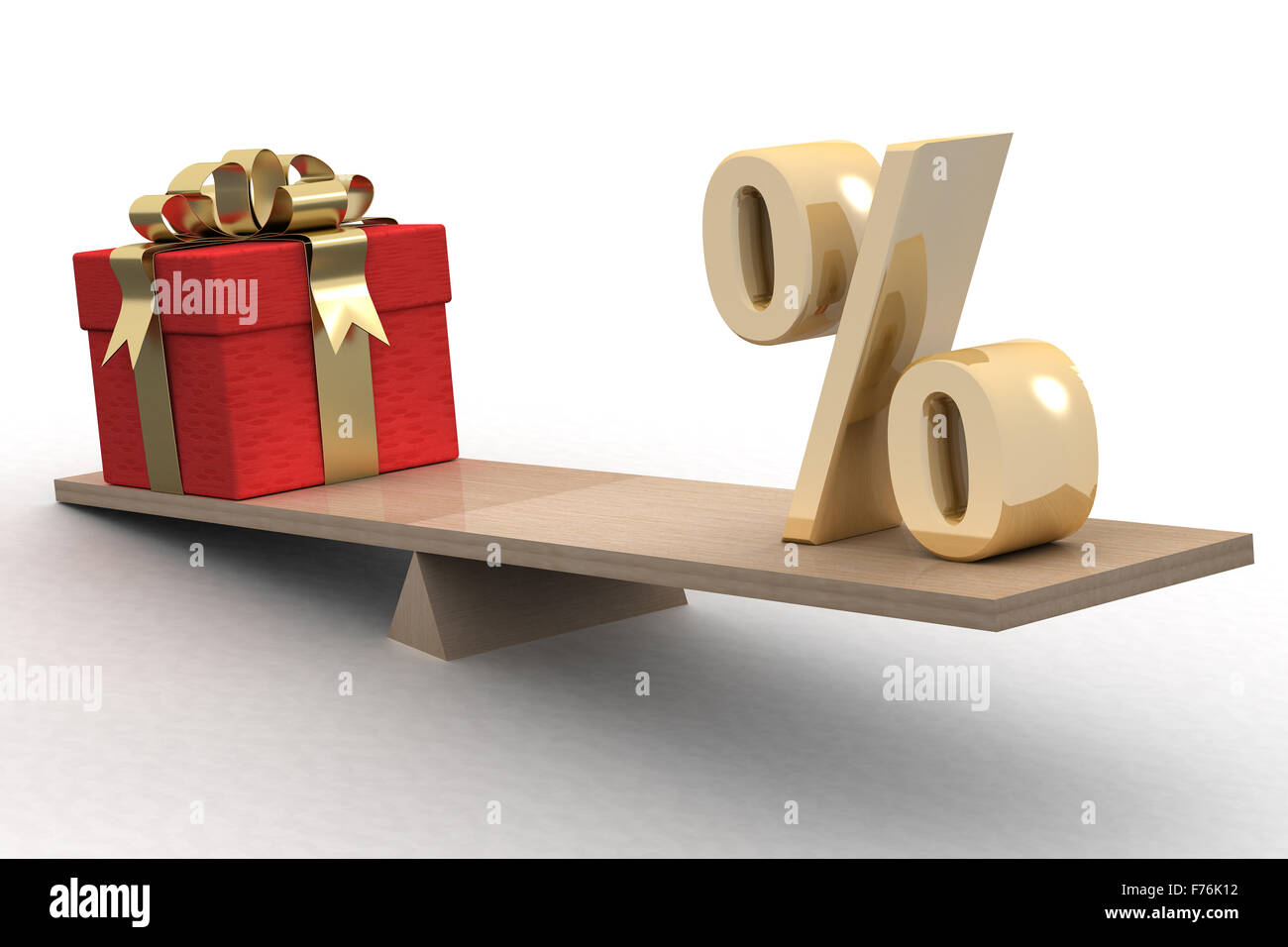 Discounts for gifts. Isolated 3D image Stock Photo - Alamy