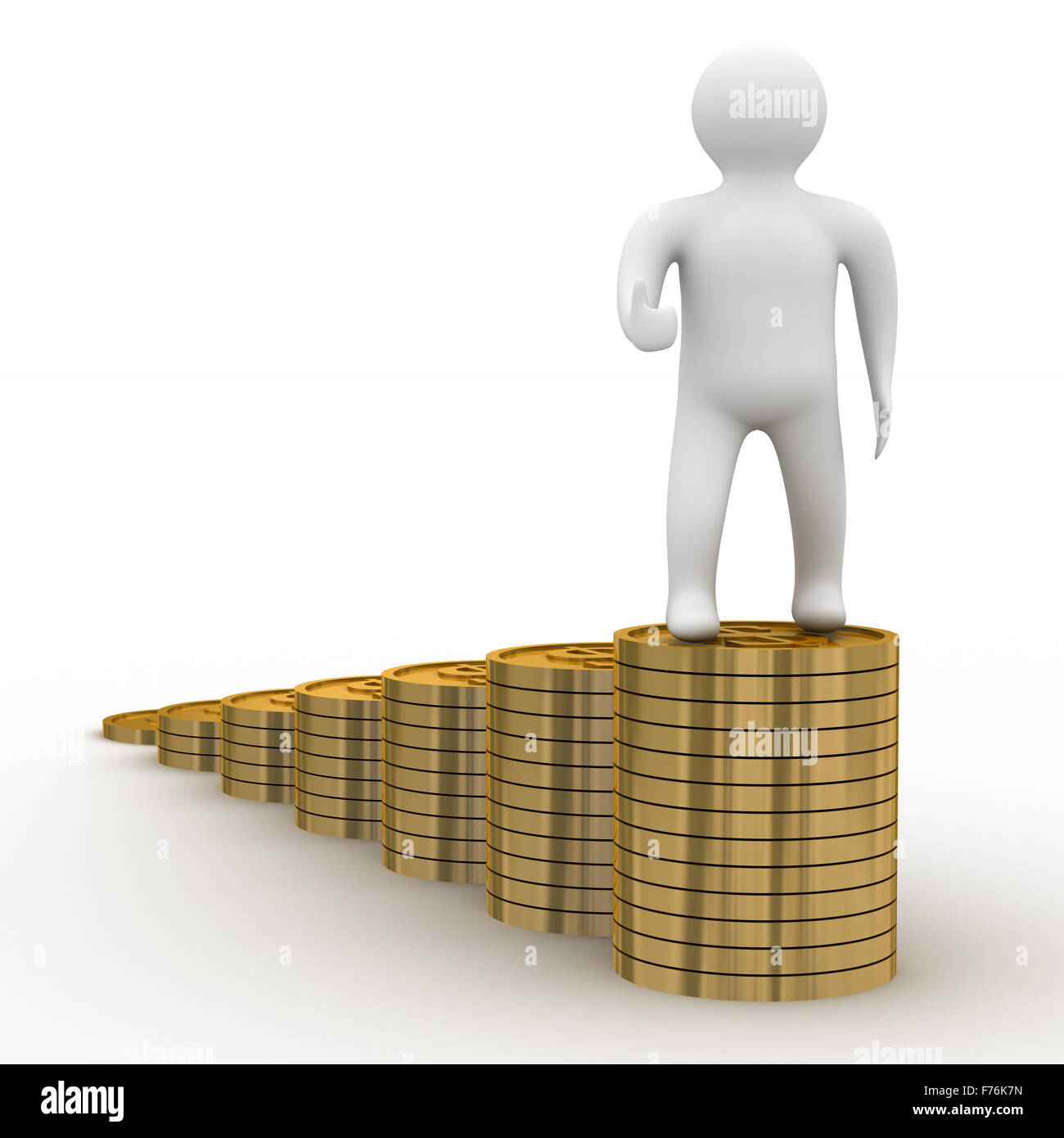 diagram of growth. 3D image. Isolated illustration Stock Photo - Alamy