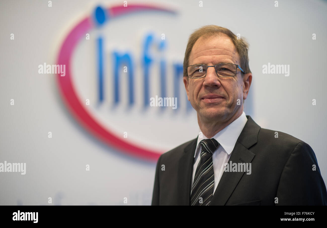 Neubiberg, Germany. 26th Nov, 2015. Reinhard Ploss, CEO of Infineon ...