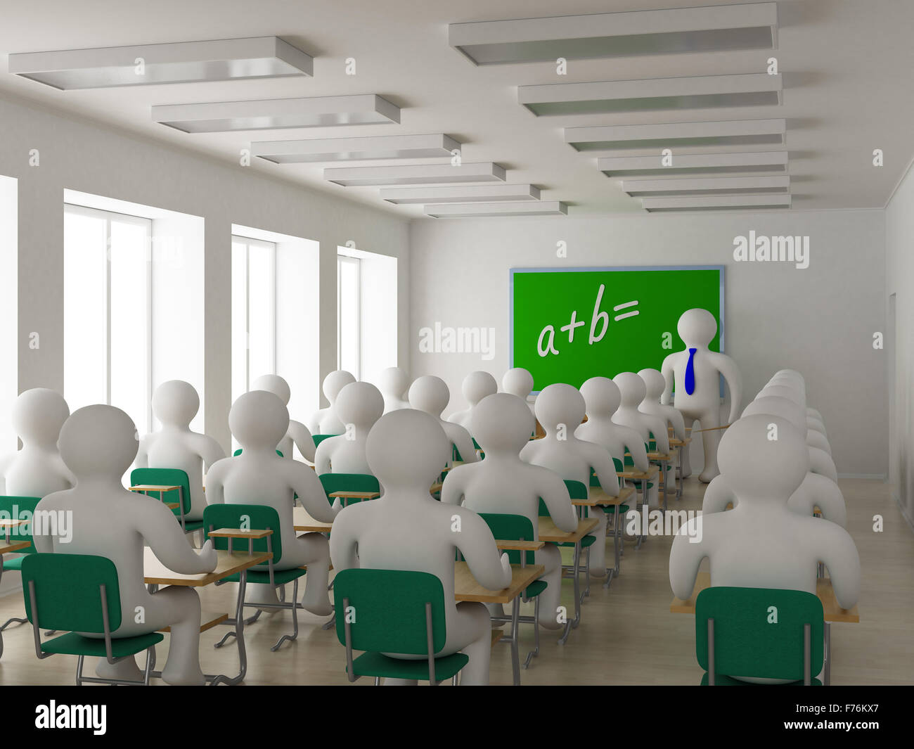 3d object classroom hi-res stock photography and images - Alamy