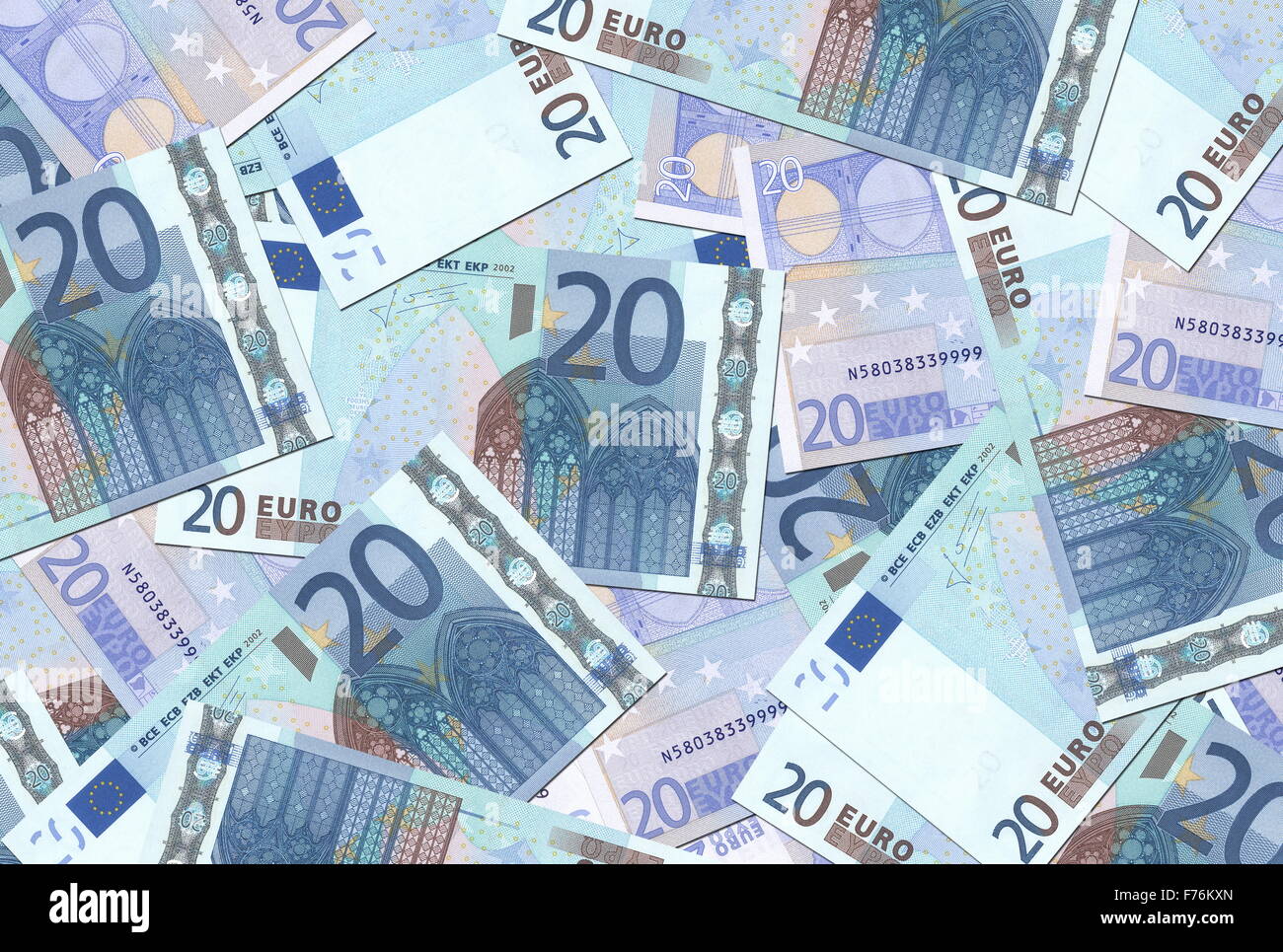 20 Euro Notes Texture Stock Photo - Alamy
