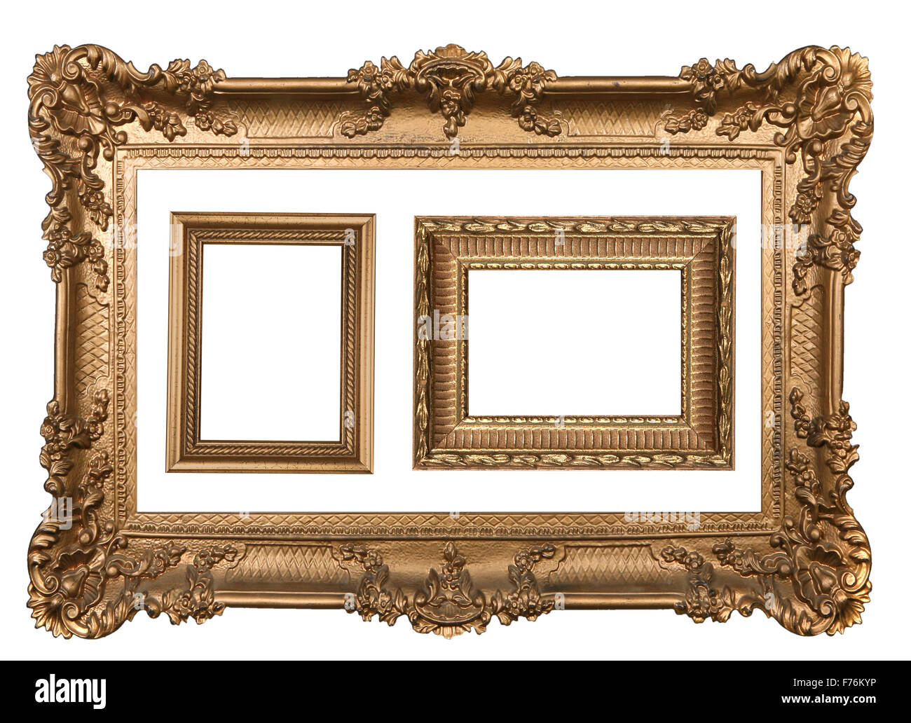 Decorative border gold Cut Out Stock Images & Pictures - Alamy