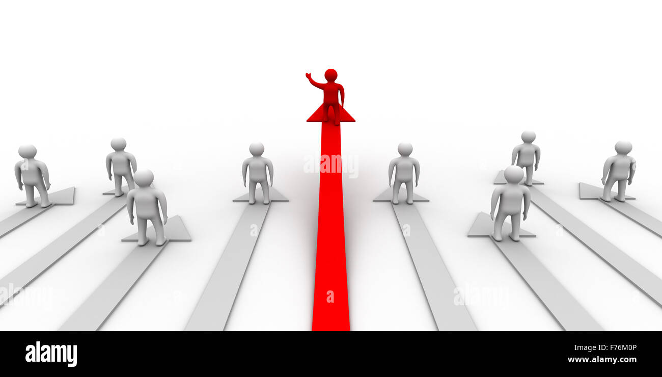 Direction of movement. 3D image Stock Photo - Alamy