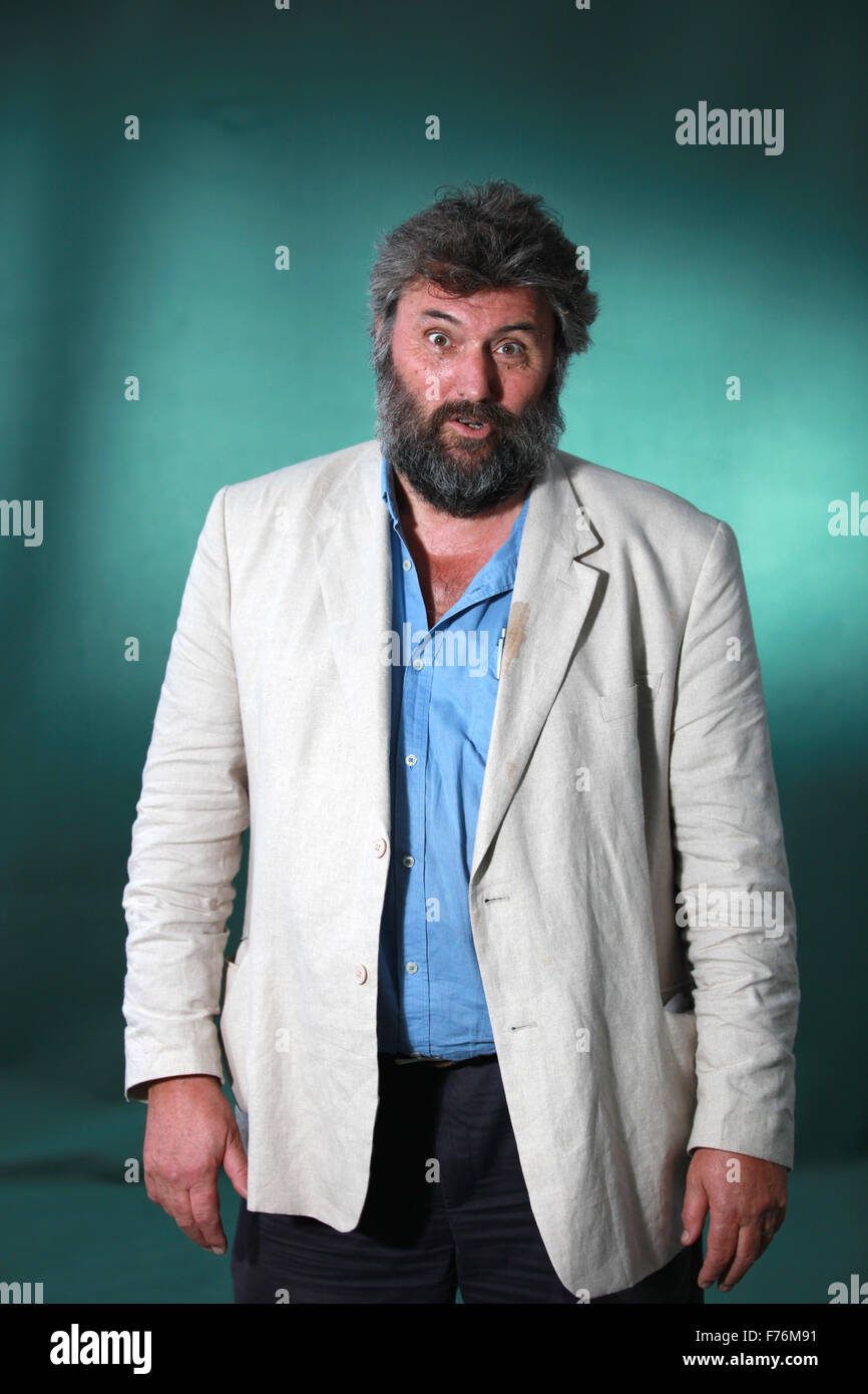 A portrait of Steve Bell in Charlotte Square Gardens during The ...
