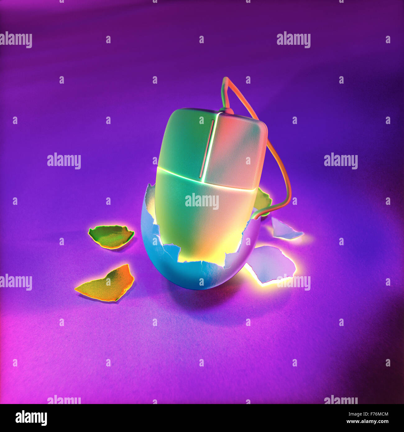 Mouse in an Egg Stock Photo - Alamy