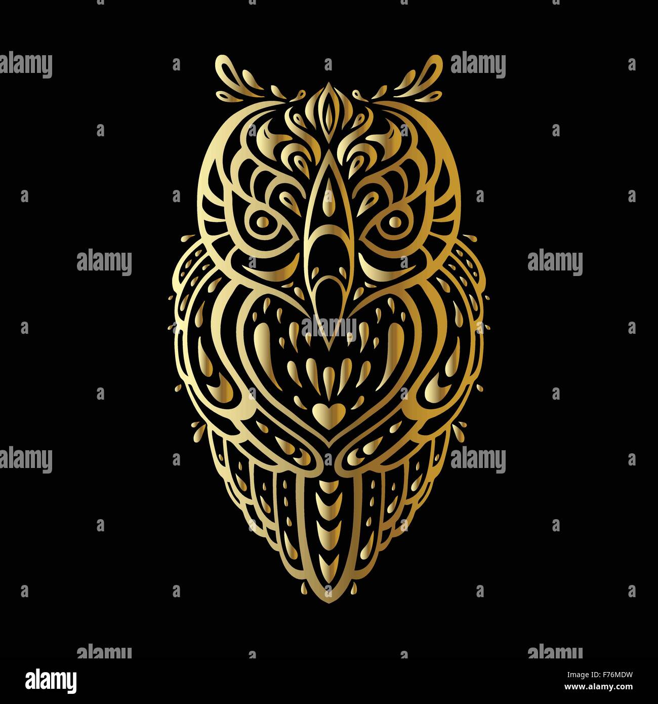 Owl. Tribal pattern Stock Vector Image & Art - Alamy