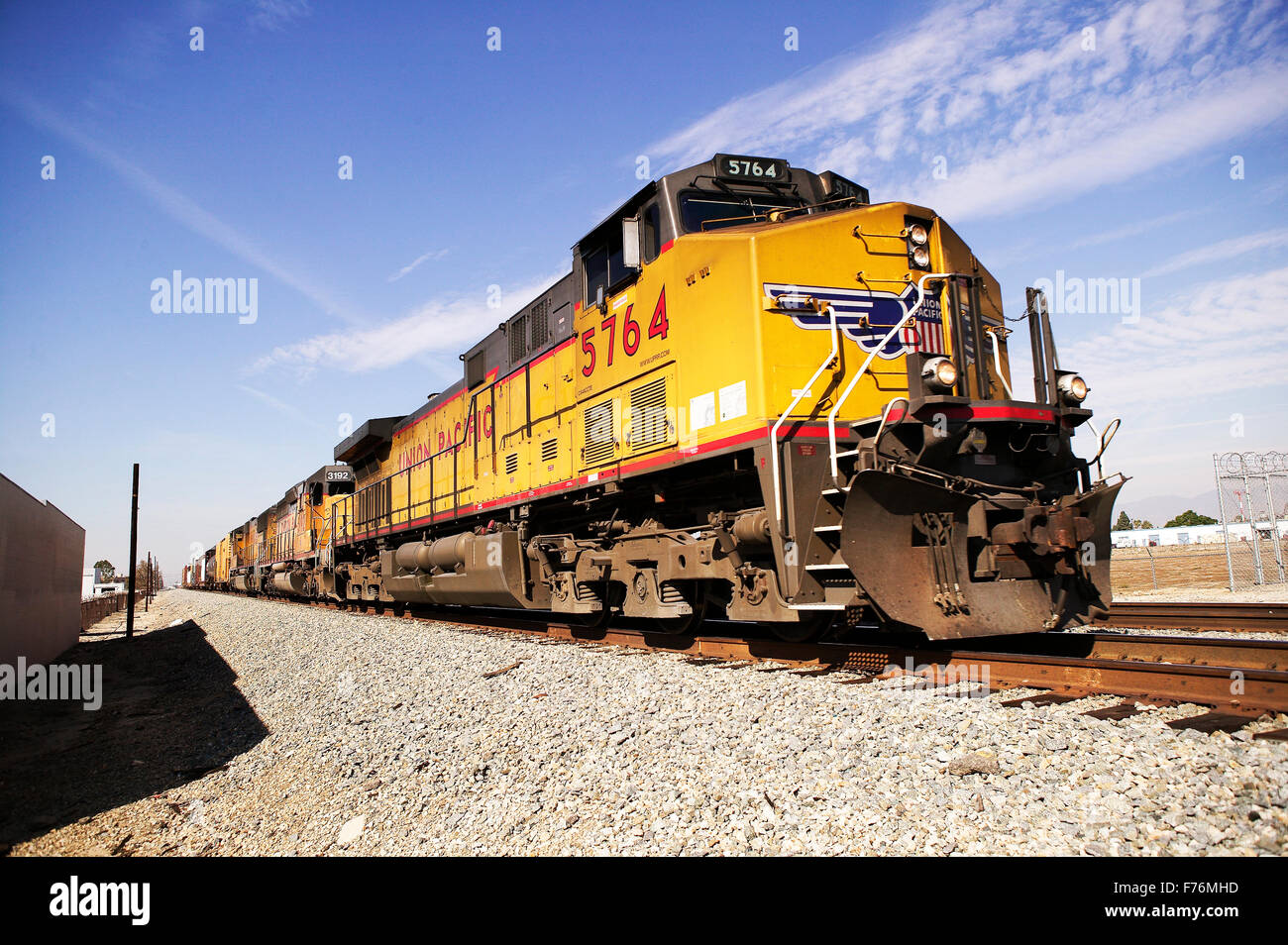 Union Pacific Freighter Stock Photo - Alamy
