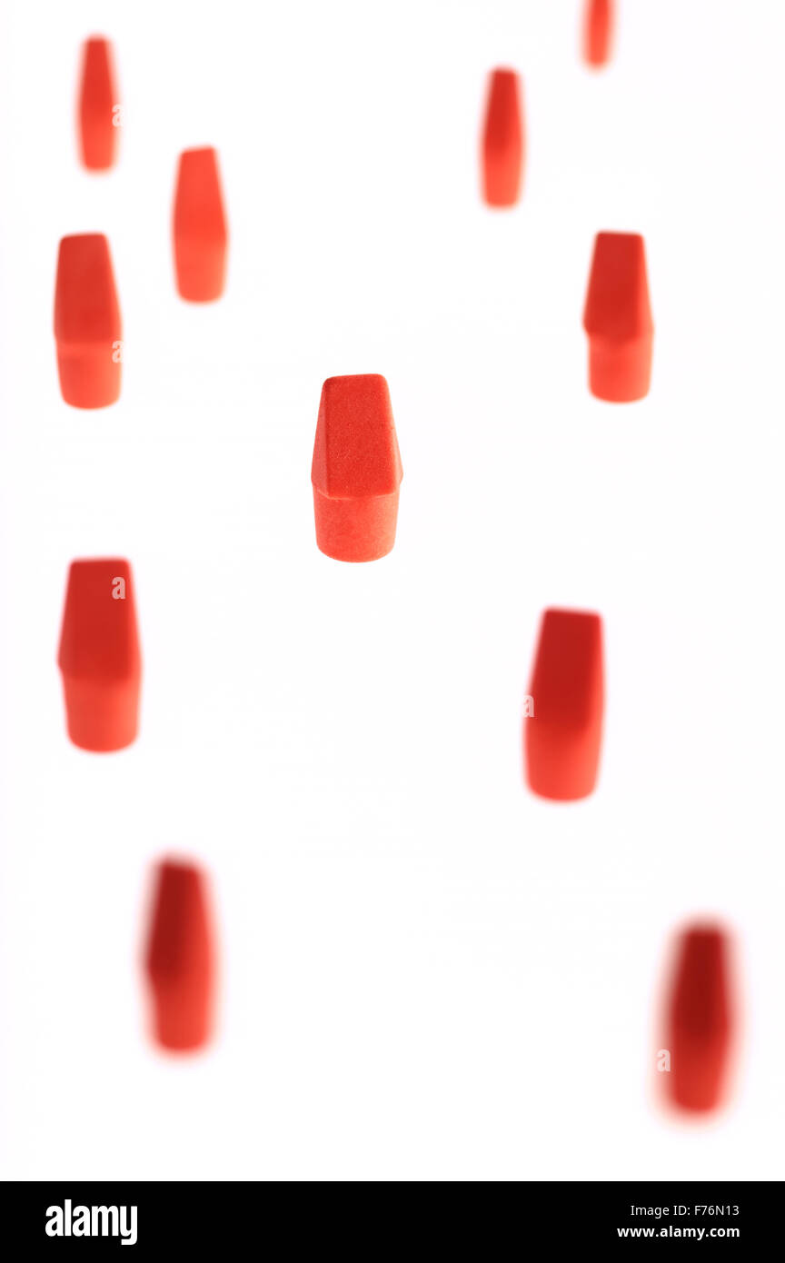 Pencil erasers Cut Out Stock Images & Pictures - Alamy