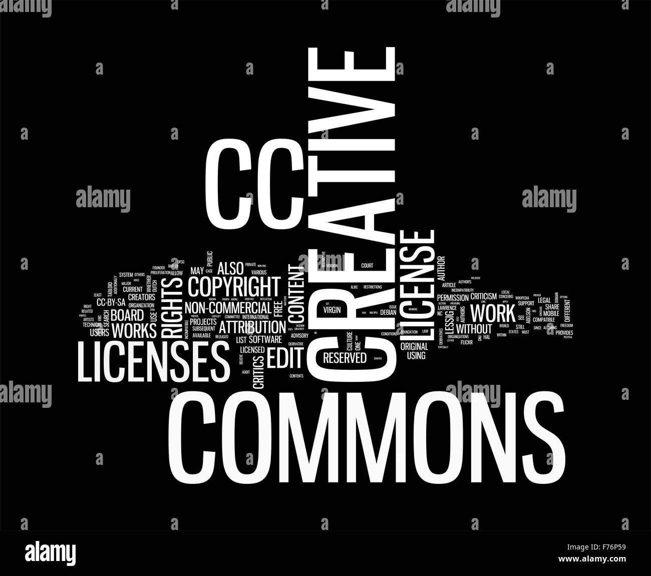 Creative commons logo hi-res stock photography and images - Alamy