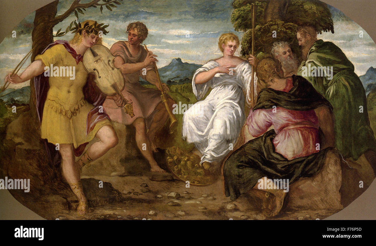 Jacopo Tintoretto - Apollo and Marsyas Stock Photo - Alamy