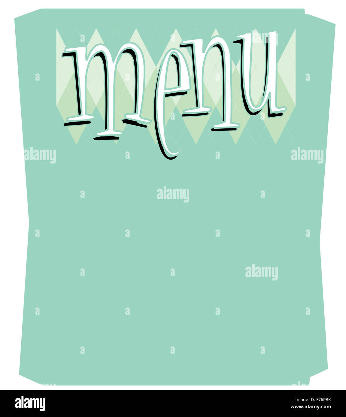 Turquoise Menu background Stock Photo - Alamy