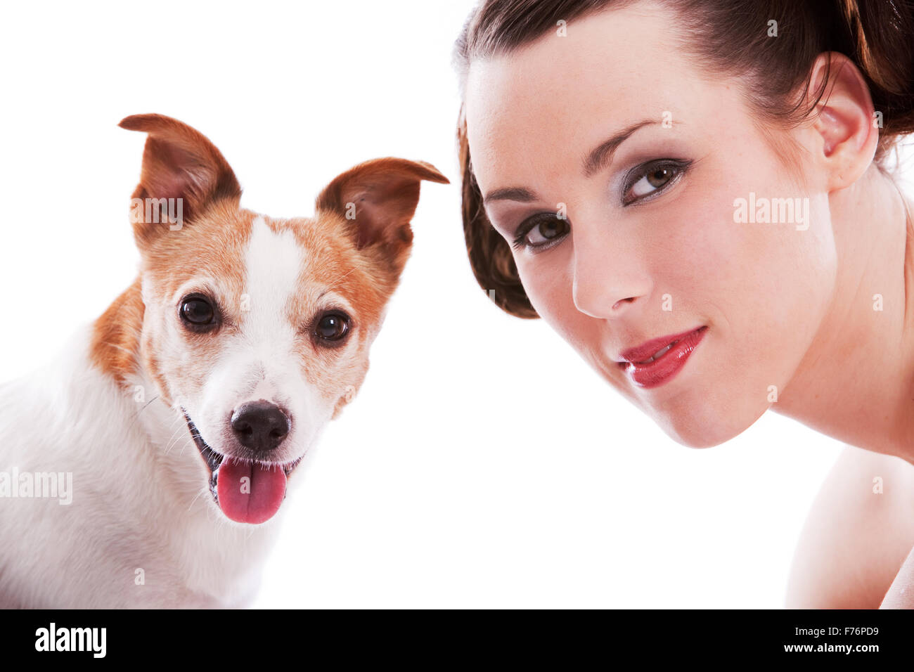 Owner and dog Stock Photo - Alamy