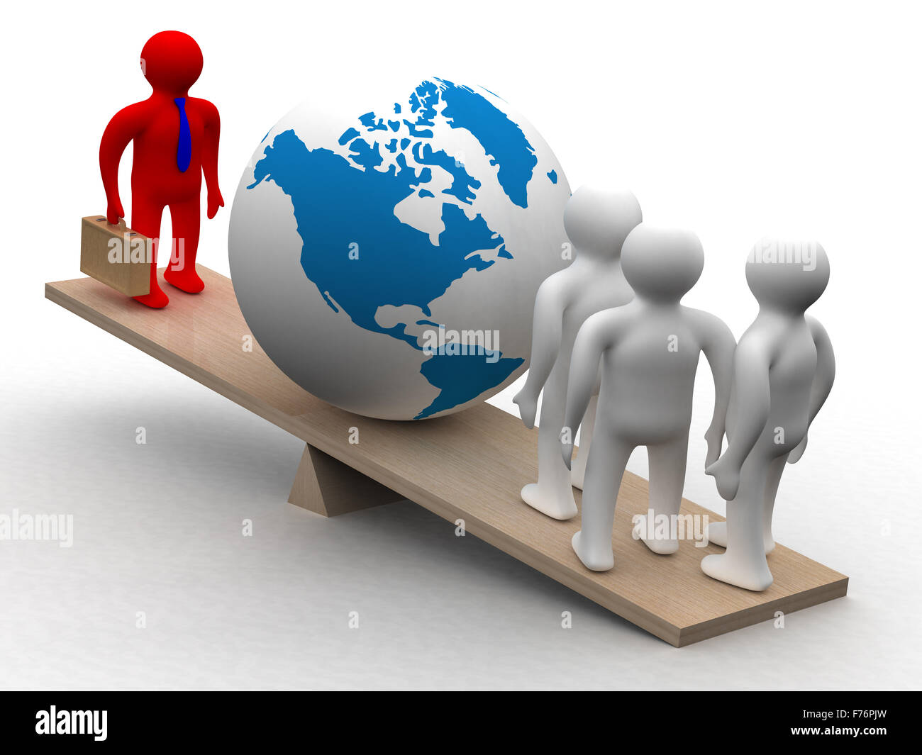 Conceptual image of teamwork. 3D image Stock Photo - Alamy