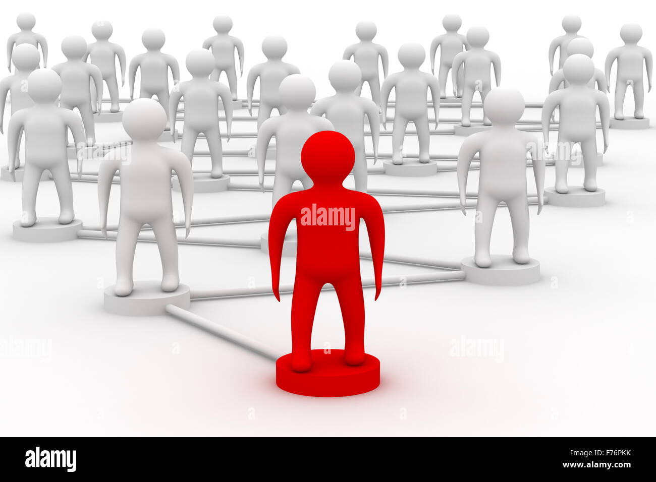 Conceptual image of teamwork. 3D image Stock Photo - Alamy