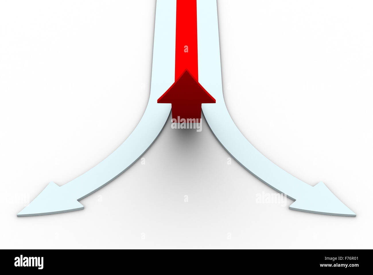 Movement direction to success. Isolated 3D image Stock Photo - Alamy