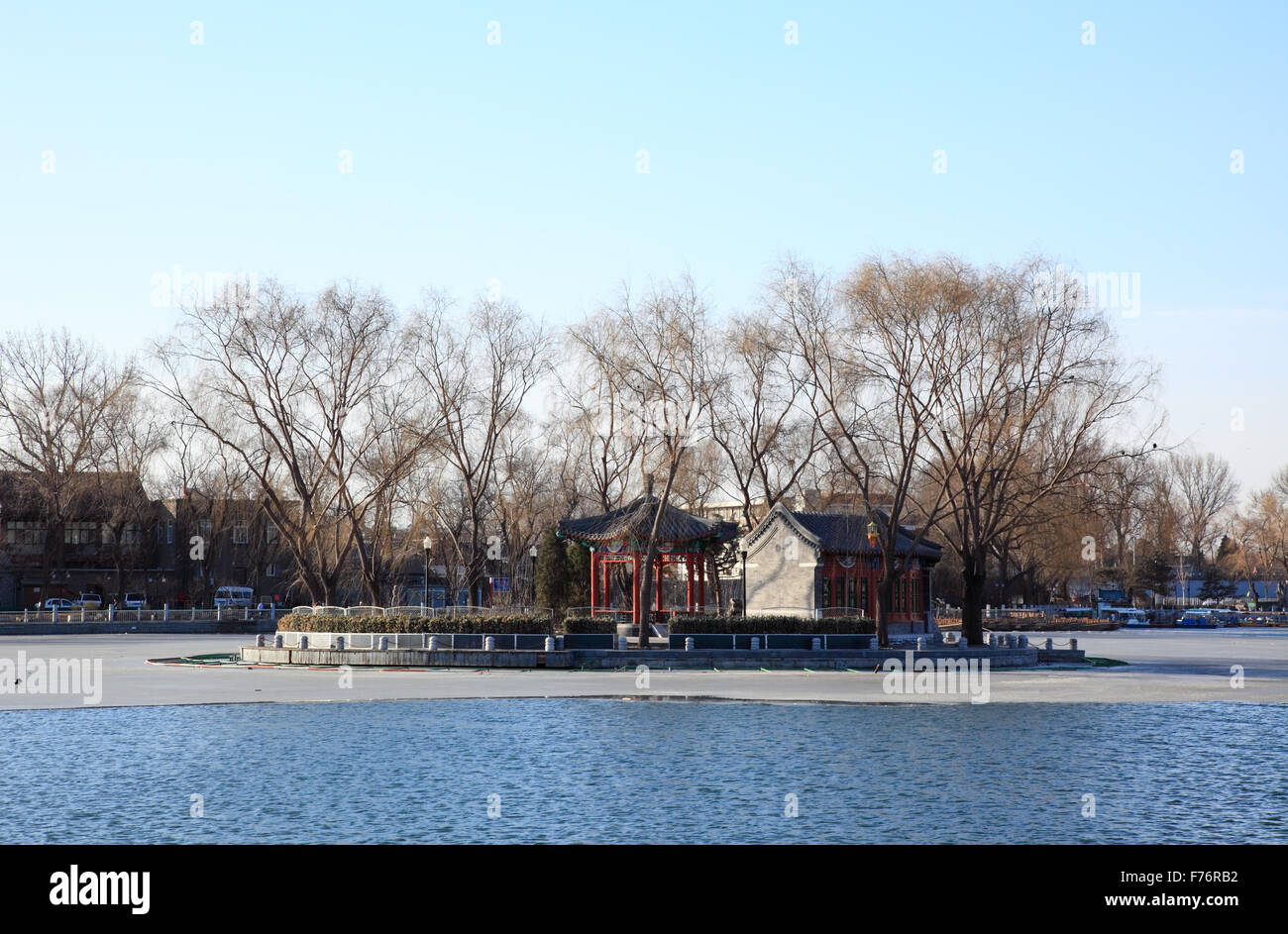 The Shi-sa-hai lake in central Beijing China Stock Photo - Alamy