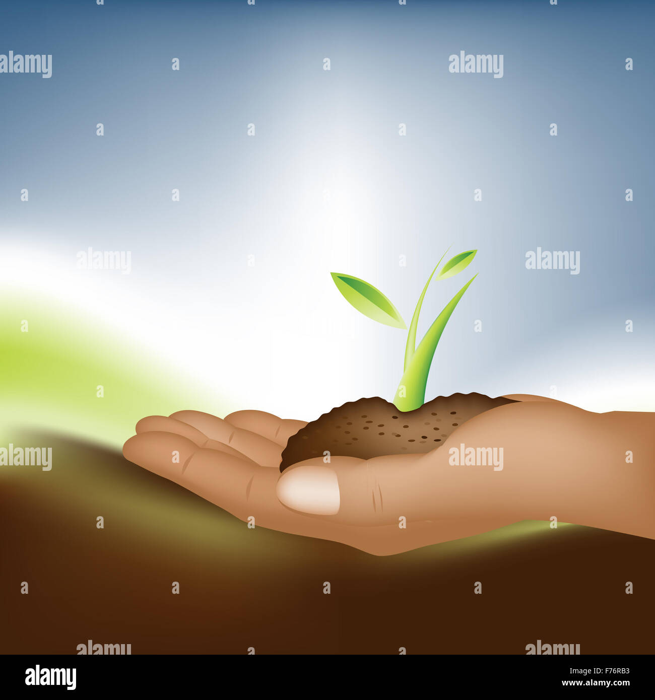 Hand catching leaf hi-res stock photography and images - Alamy