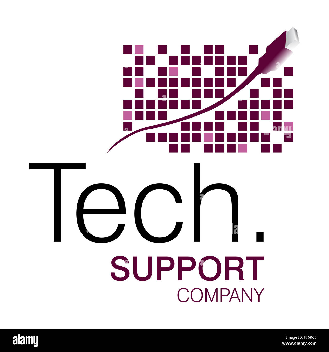Tech Support Logo Stock Photo - Alamy