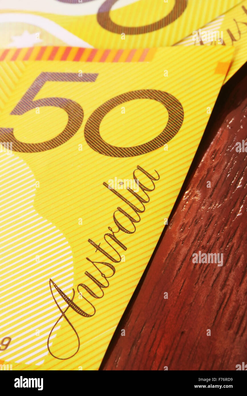 Australian money fifty dollars hi-res stock photography and images - Alamy