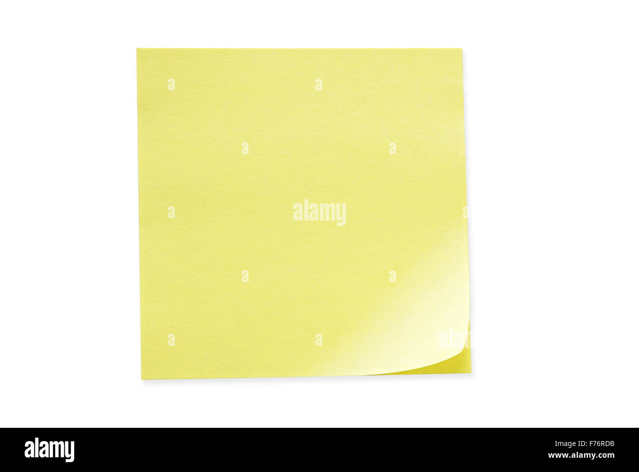 Yellow Sticky Note Stock Photo - Alamy