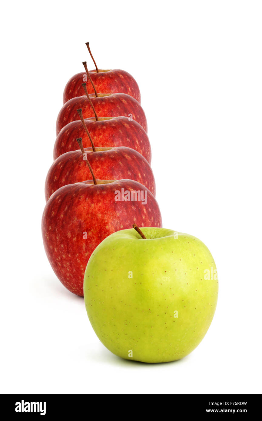 Different apples Cut Out Stock Images & Pictures - Alamy