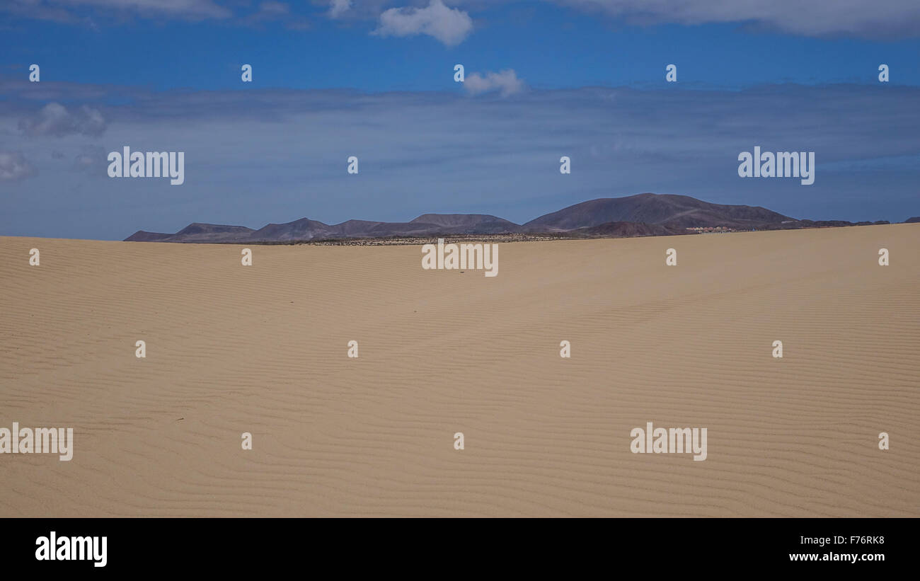 Sand patterns on the natural park in Corralejo,Fuerteventura, Spain ...
