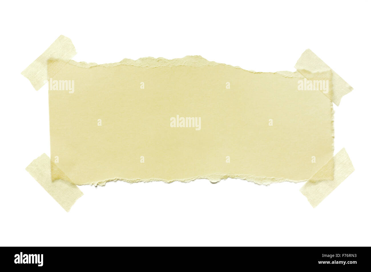 Torn Paper with Masking Tape Stock Photo - Alamy