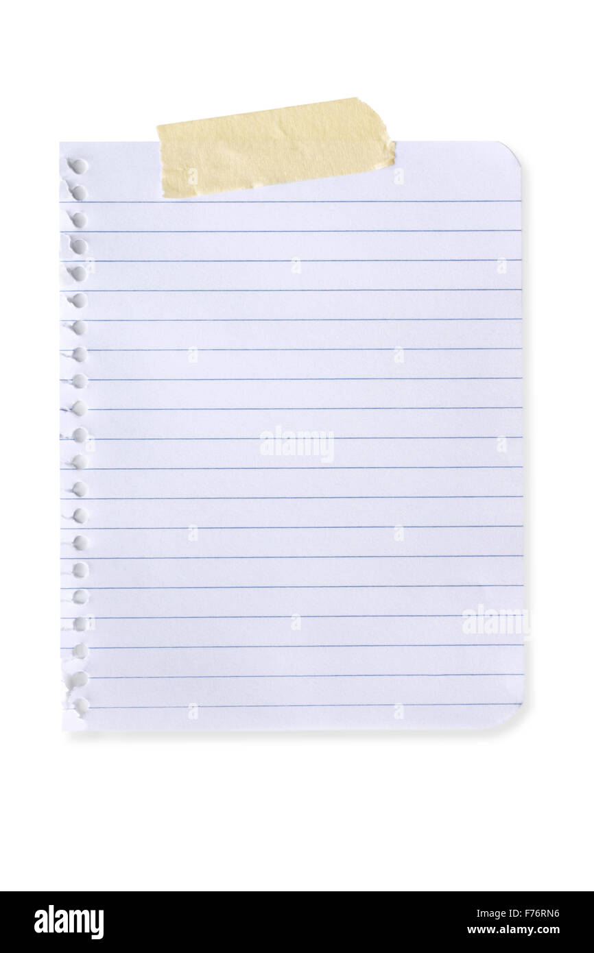 Torn notebook page hi-res stock photography and images - Alamy