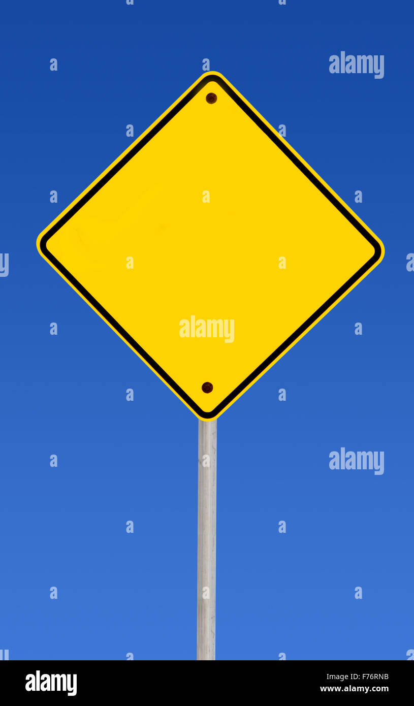 Blank Road Sign (with Path Stock Photo - Alamy