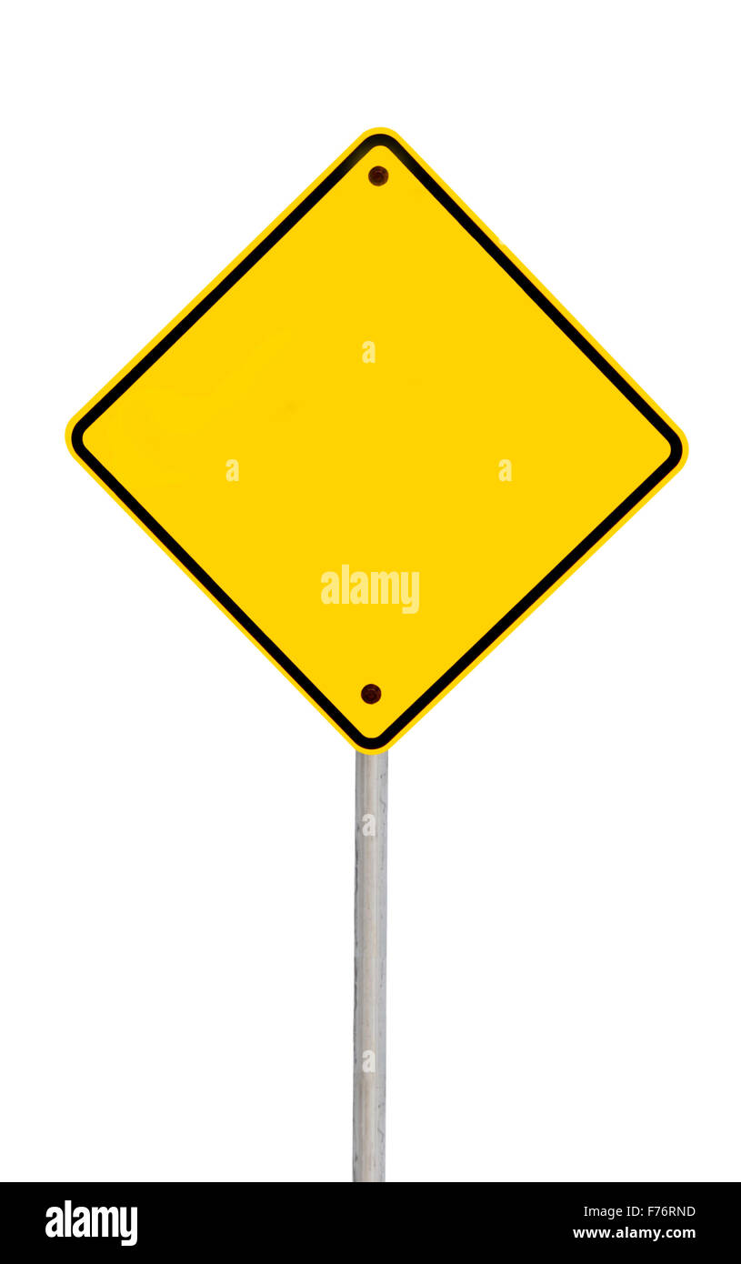 Blank Road Sign (with Path Stock Photo - Alamy