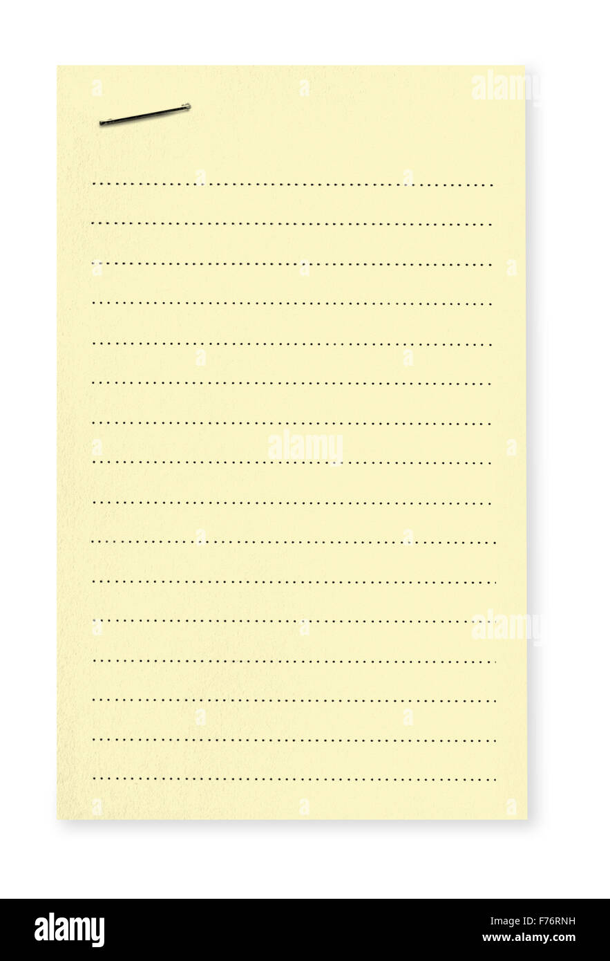 Note lines Cut Out Stock Images & Pictures - Alamy