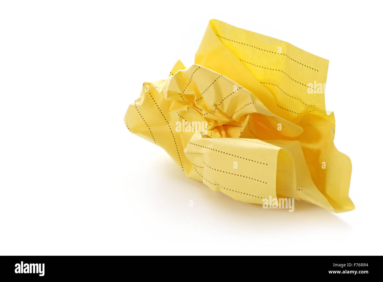 Crumpled Paper Ball Stock Photo - Alamy