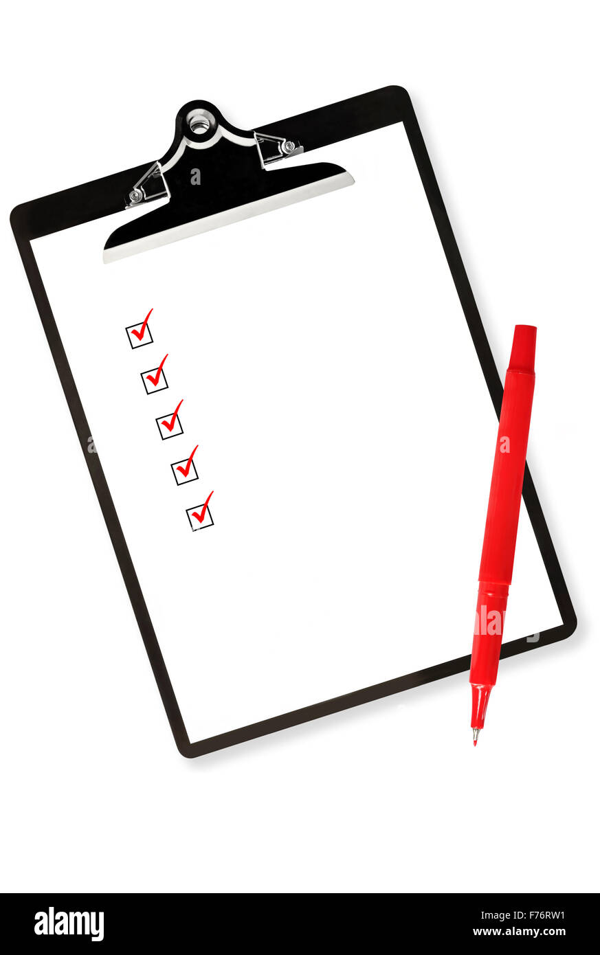 Checklist pen hi-res stock photography and images - Alamy