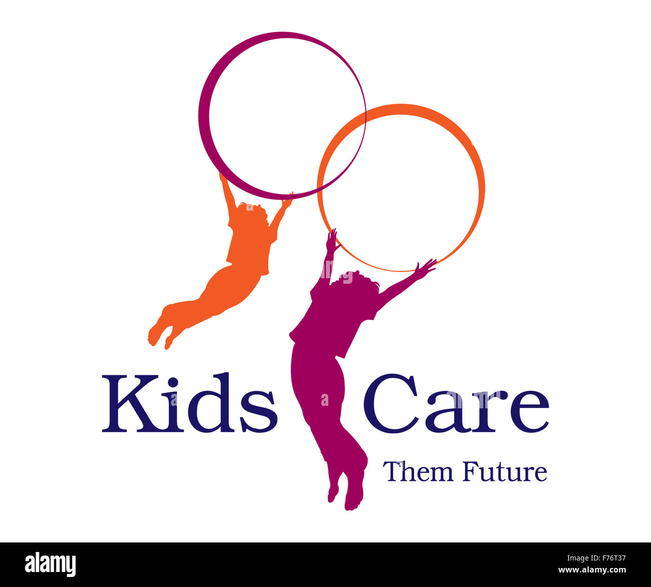 Kids Care Logo Stock Photo - Alamy