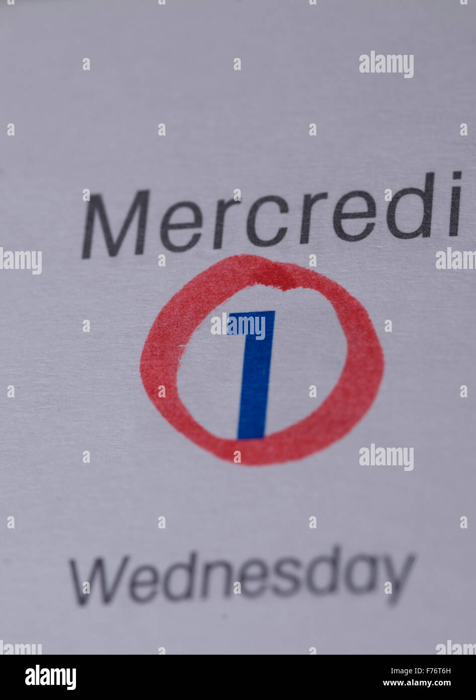 Draw calendar date month plan hi-res stock photography and images - Alamy