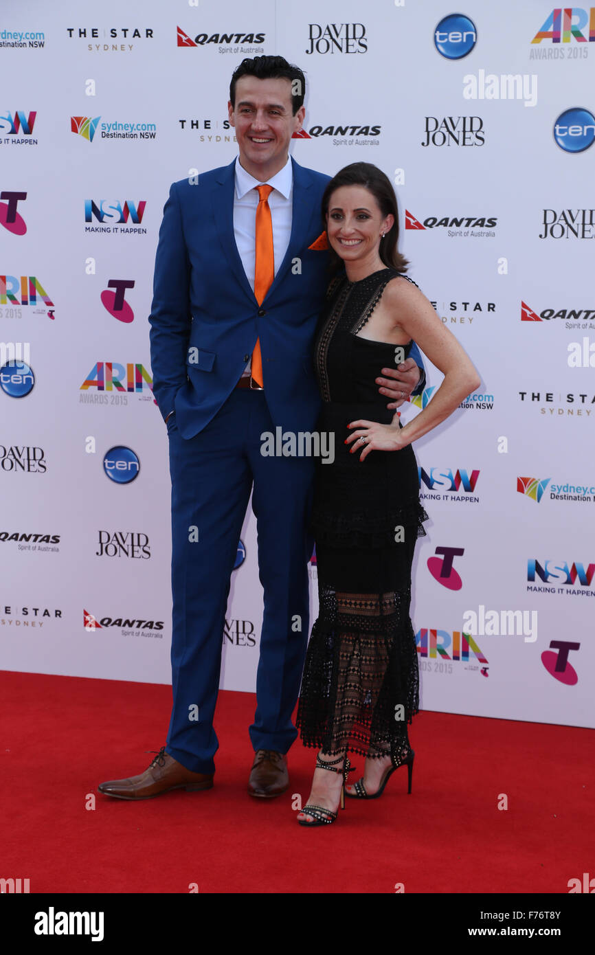 Sydney, Australia. 26 November 2015. Sam Moran and Lyn Moran arrive on ...
