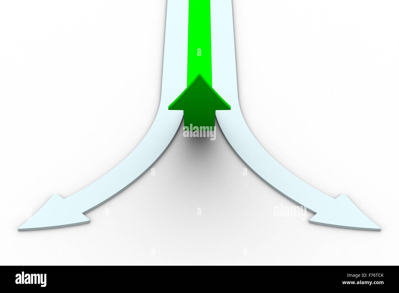 Movement direction to success. Isolated 3D image Stock Photo - Alamy