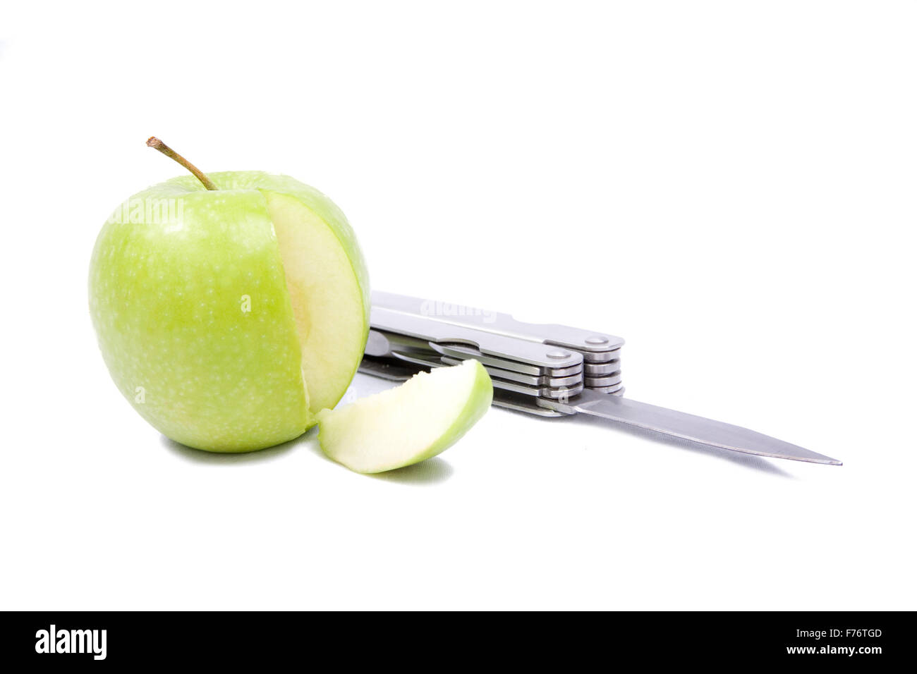 Apple and Knife Stock Photo - Alamy