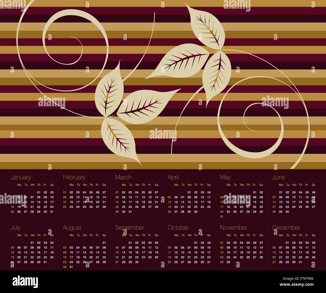 Calendar 2009 seasons hi-res stock photography and images - Alamy