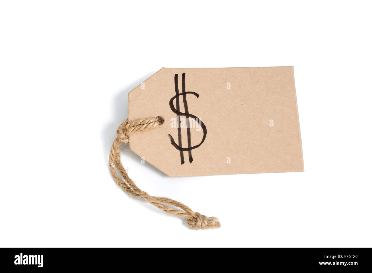 tag with string and message isolated on white background Stock Photo ...