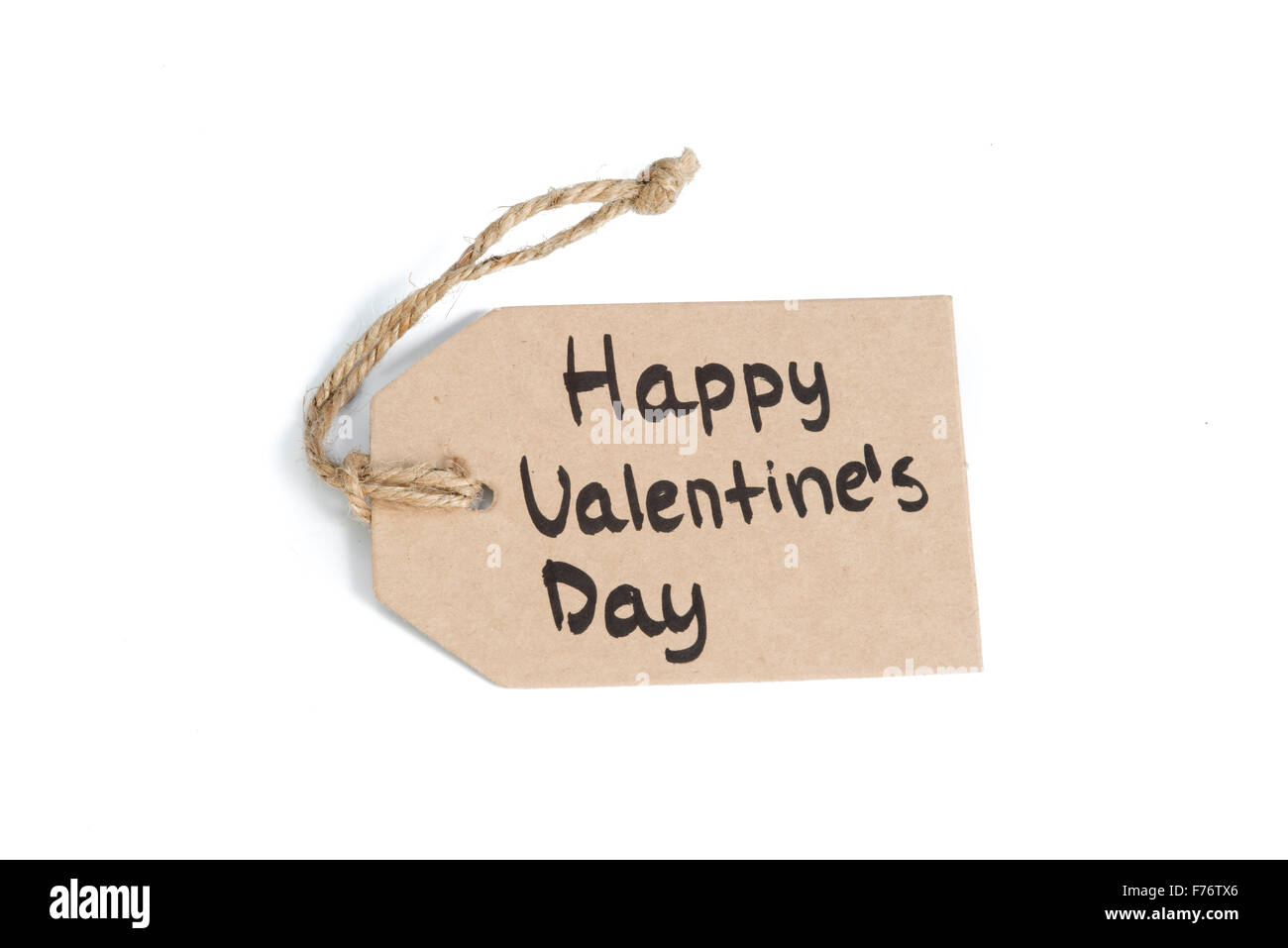 tag with string and message isolated on white background Stock Photo ...