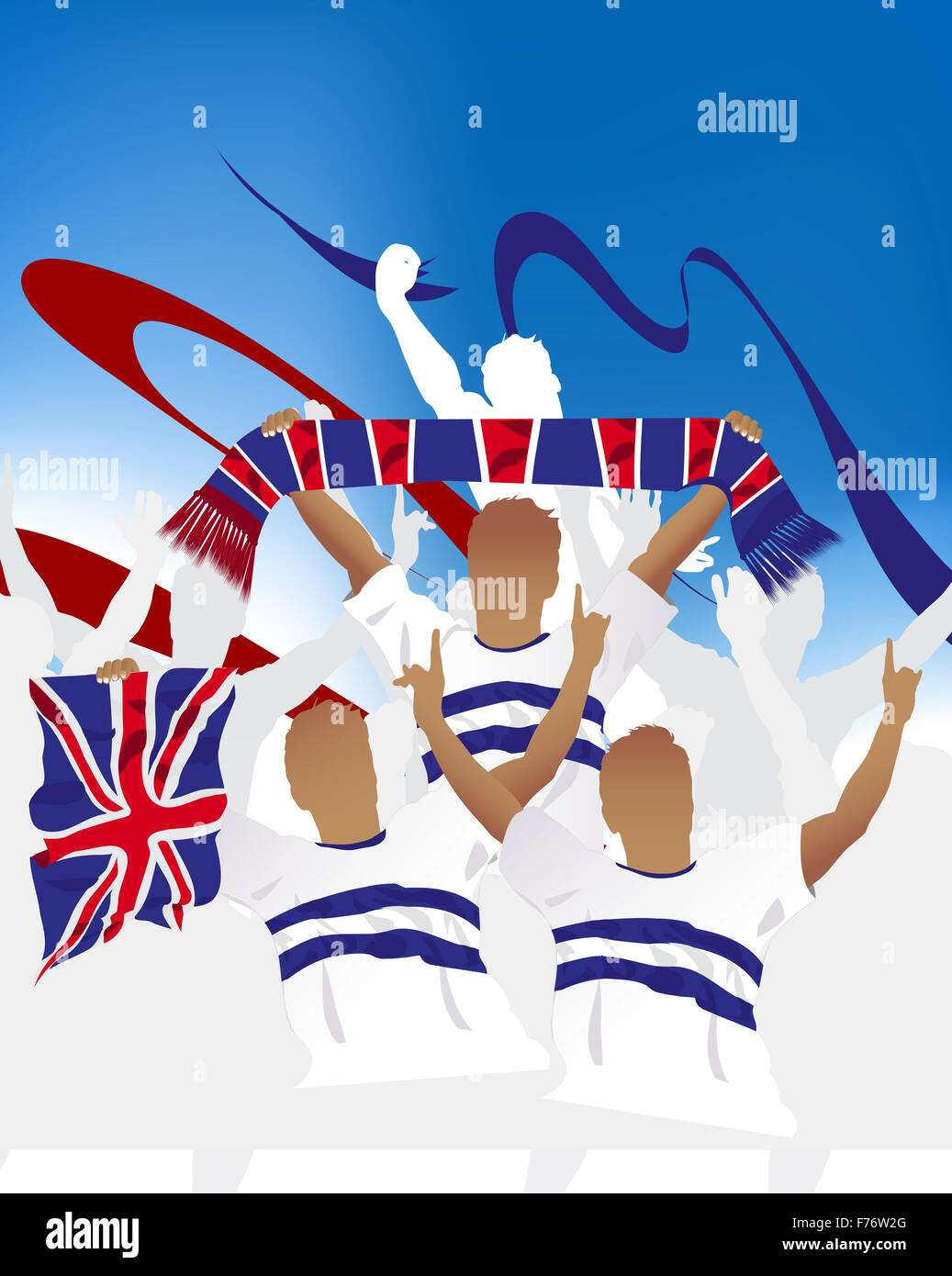 British sports crowd hi-res stock photography and images - Alamy