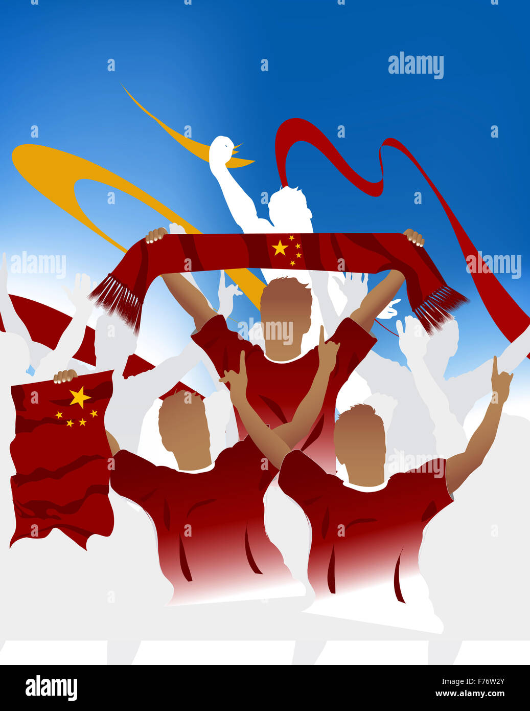 Crowd people stadium china hi-res stock photography and images - Alamy