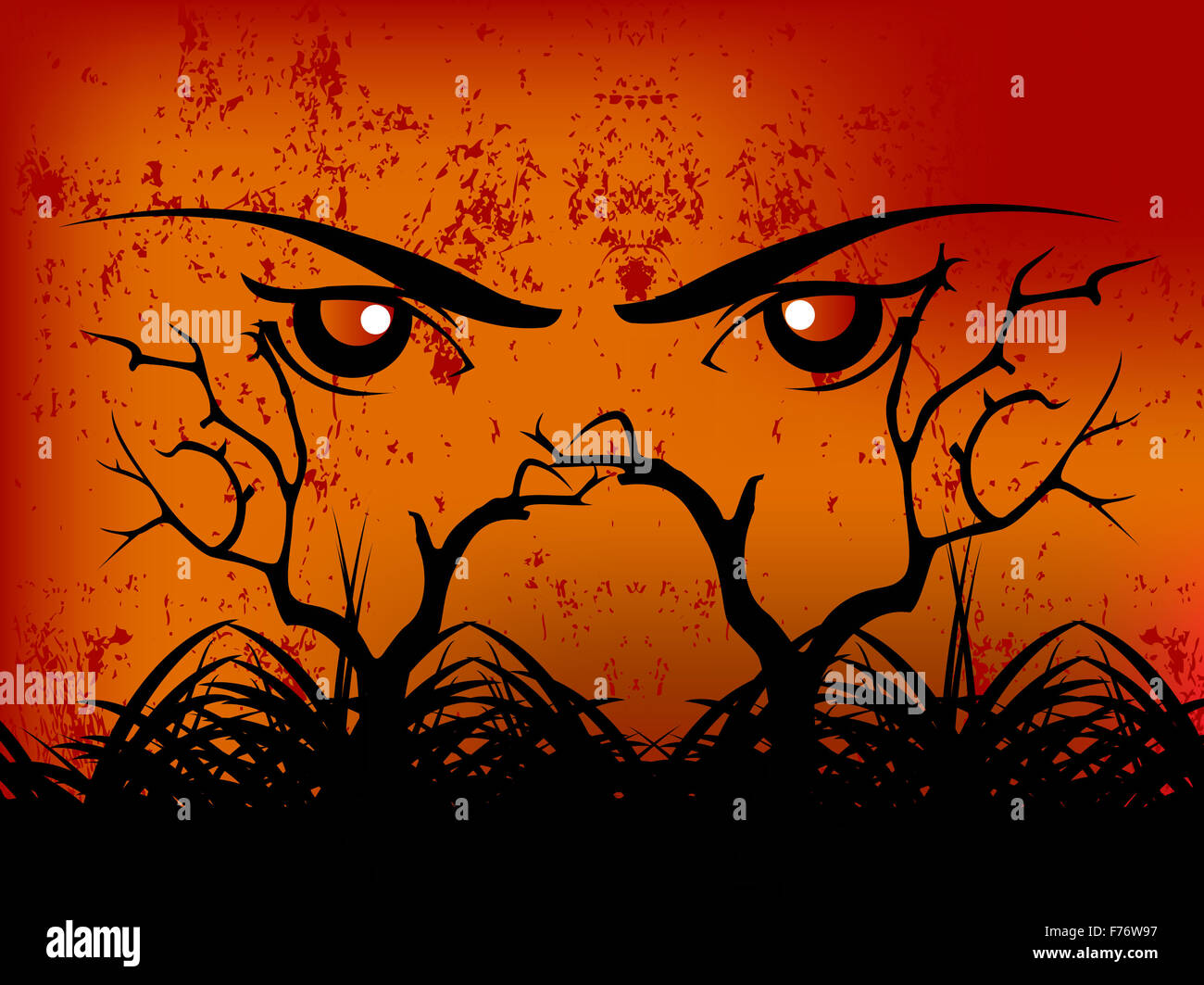 Banner with evil eyes hi-res stock photography and images - Alamy