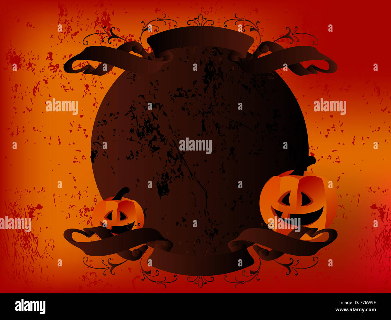 Happy Halloween ribbon Stock Photo - Alamy