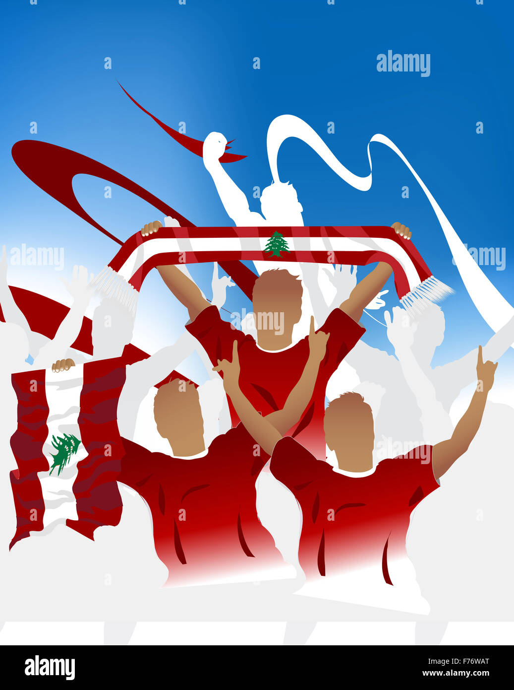 Lebanon silhouette hi-res stock photography and images - Alamy