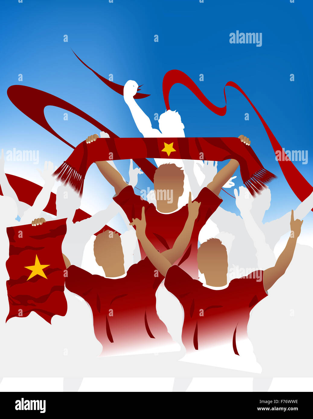 Vietnamese fan cheering football hi-res stock photography and images ...